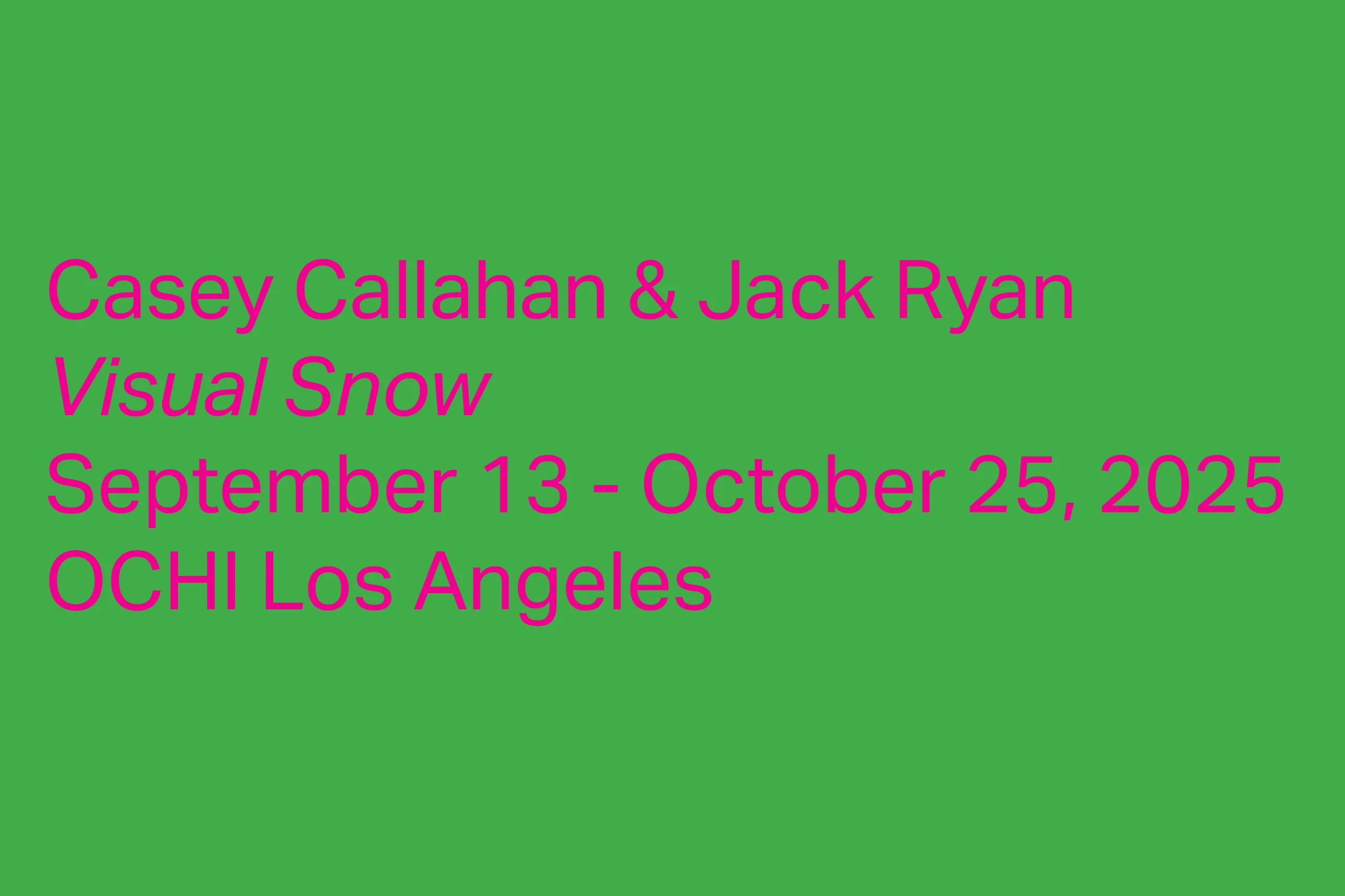 Casey Callahan & Jack Ryan